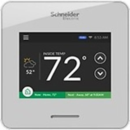 Schneider Electric Wiser Air White Smart WI FI Thermostat For Air ...