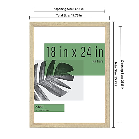 poster frame dimensions