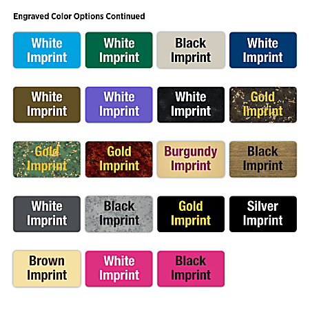Custom Engraved Plastic Name BadgeTag 2 x 3 - Office Depot