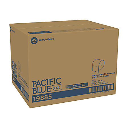 Pacific Blue Basic by GP PRO 2 Ply Standard Roll Embossed Toilet Paper ...
