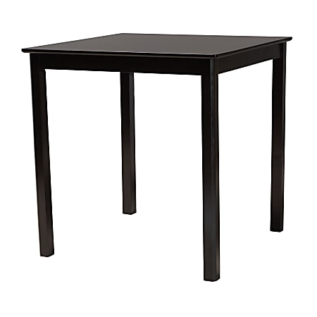 Baxton Studio Lenoir Counter Height Square Pub Table 36 H x 29 34 W x ...