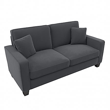 Bush Furniture Stockton 73 W Sofa Dark Gray Standard Delivery - Office ...