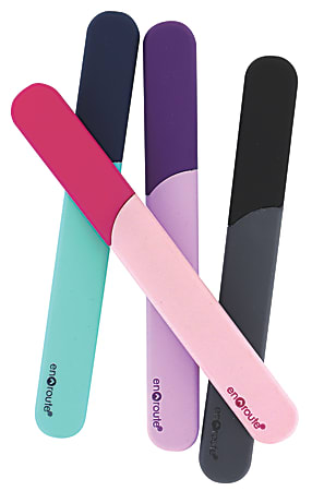 DM Merchandising En Route Glass Nail File Assorted Colors - Office Depot