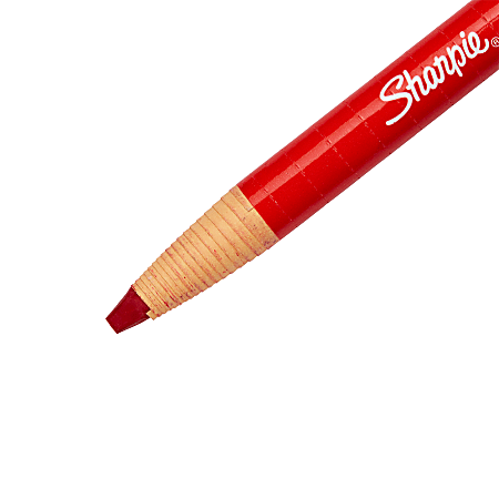 Sharpie Peel Off China Markers Red Non toxic Pack of 12 - Office Depot