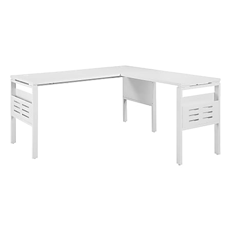 Office Star Prado 60 W L Shaped Corner Desk White - Office Depot