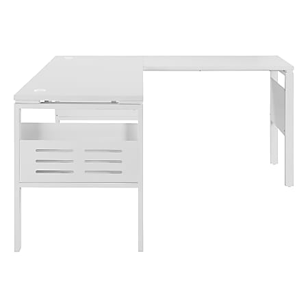 Office Star Prado 60 W L Shaped Corner Desk White - Office Depot