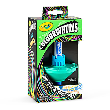 Crayola Colourwhirls Spin Art Toy Neon - Office Depot