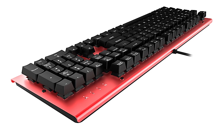 Azio MK HUE USB Keyboard Red MK HUE RD - Office Depot