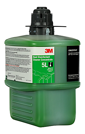 3M 5L Quat Disinfectant Cleaner Concentrate 67.6 Oz Bottle Case Of 6 ...