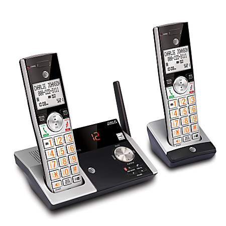 AT T CL82215 2 Handset Expandable Cordless Phone System with Digital ...