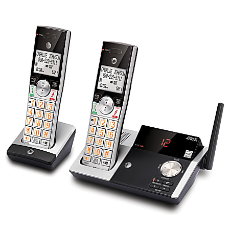 AT T CL82215 2 Handset Expandable Cordless Phone System with Digital ...