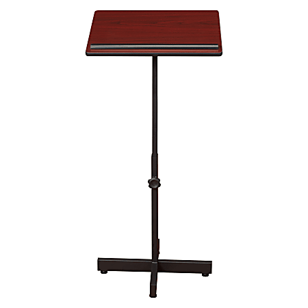 Oklahoma Sound Portable Presentation Lectern Stand Mahogany - Office Depot