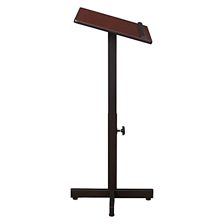Oklahoma Sound Portable Presentation Lectern Stand Mahogany - Office Depot