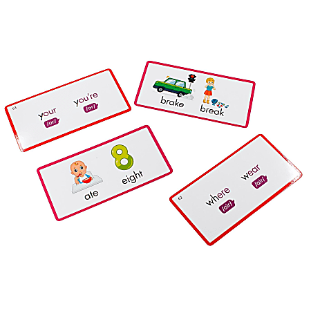 Junior Learning Rainbow Phonics Homophones Cards Grade 1 12 - Office Depot