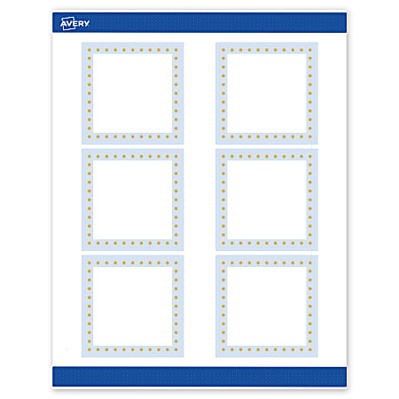 Avery Print To The Edge Labels Sure Feed S00 DMF PRWMP10 3 x 3 Matte ...