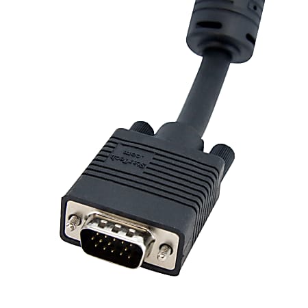 StarTech.com Coax High Resolution VGA Monitor Extension Cable 3 Black ...