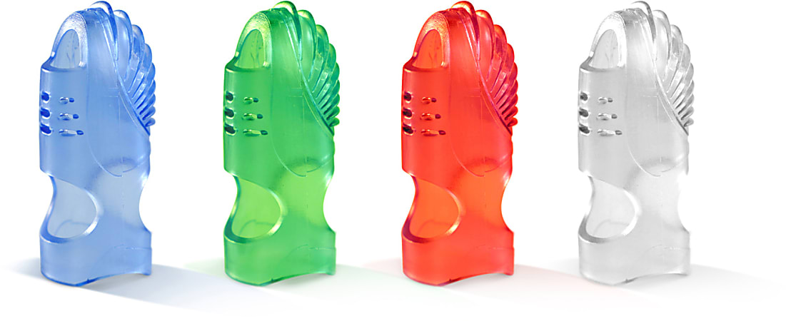 Lee Tippi Micro Gel Fingertip Grips Size 7 Medium Assorted Colors Pack ...