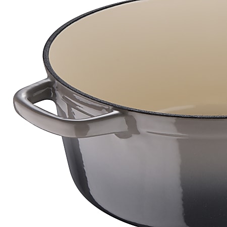 Masterpro Bergner 6 Quart Iron Dutch Oven With Lid Fog - Office Depot