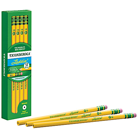 Ticonderoga Dixon Laddie Elementary Pencils 2 Lead Pack of 12 - Office ...