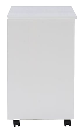 Linon Casimer 6 Drawer Wide Rolling Home Office Storage Cart White ...