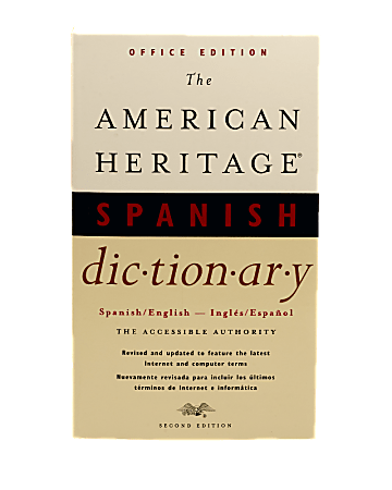 American Heritage SpanishEnglish Dictionary 2nd Edition - Office Depot