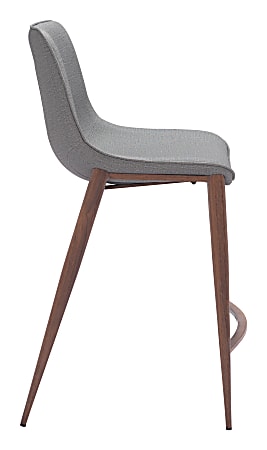 Zuo Magnus Counter Height Stools Slate GrayWalnut Set Of 2 Stools ...