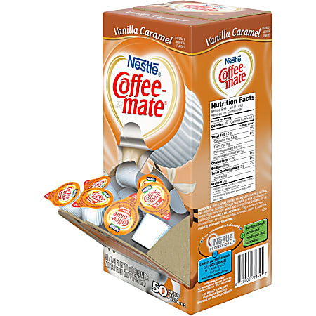 Nestl Coffee mate Liquid Creamer Vanilla Caramel Flavor 0.38 Oz Single ...