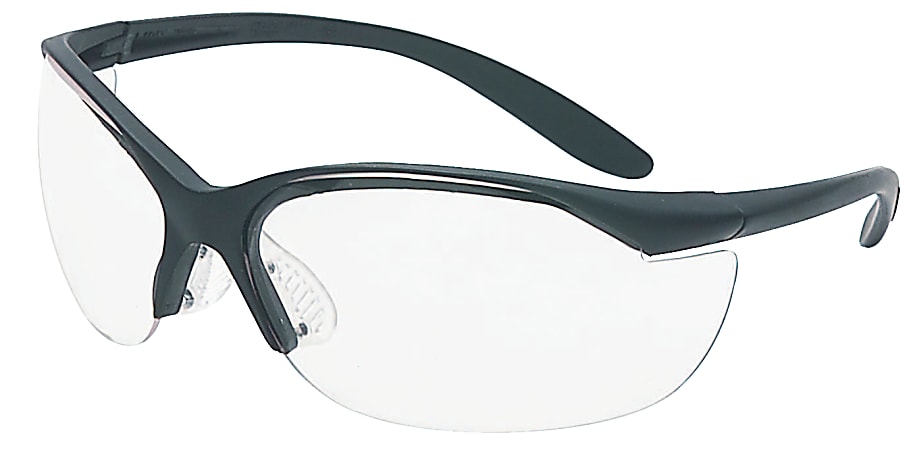 Vapor II Eyewear Clear Lens Polycarbonate Hard Coat Black Frame ...