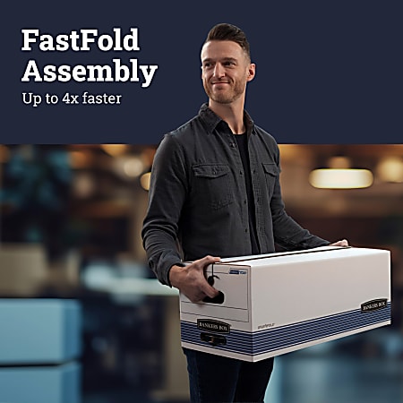 Bankers Box StorFile FastFold Medium Duty Storage Boxes Letter Size 24 ...