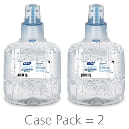 PURELL Advanced Hand Sanitizer Green Certified Gel Refill 1200 mL Pack ...