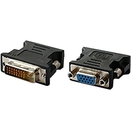 AddOn Bulk 5 Pack DVI D Dual Link 25 pin to VGA HD 15 Black Adapter ...