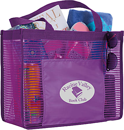 Custom Promotional Landscape Mesh Tote - Office Depot