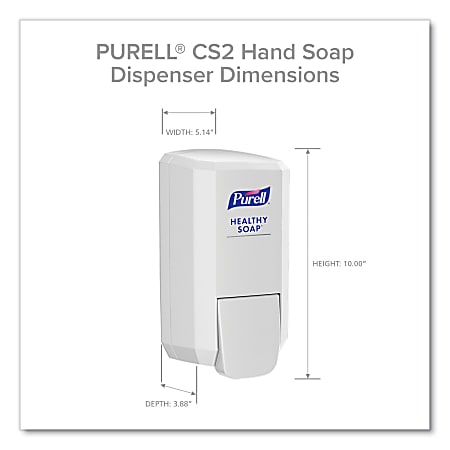 PURELL CS2 Healthy Soap Dispenser 1000 mL 5.14 x 3.88 x 10 White ...