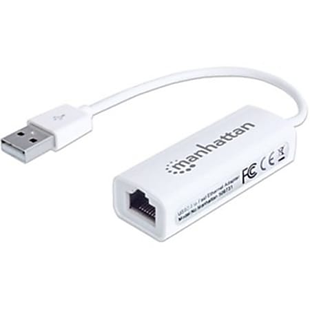 Intracom Manhattan USB 2.0 506731 Fast Ethernet Adapter - Office Depot