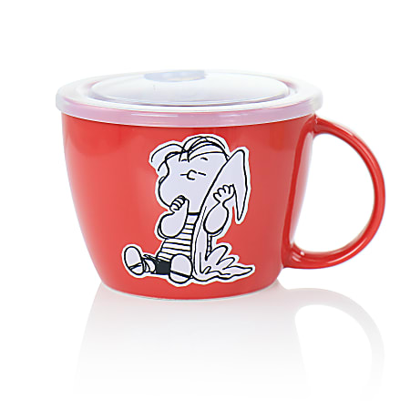 Gibson Peanuts 70th Anniversary 4 Piece Stoneware Soup Bowl Set With ...