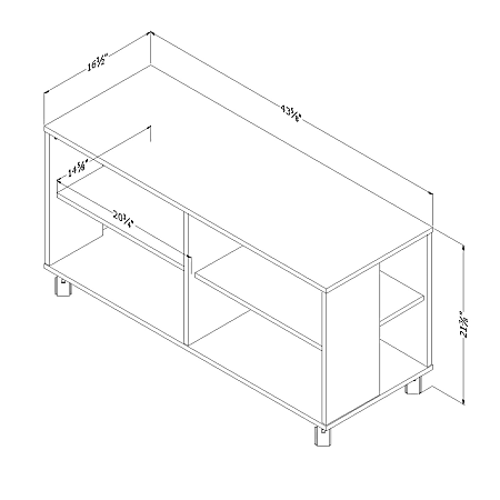 South Shore Jambory Storage Unit On Casters Pure Black - Office Depot
