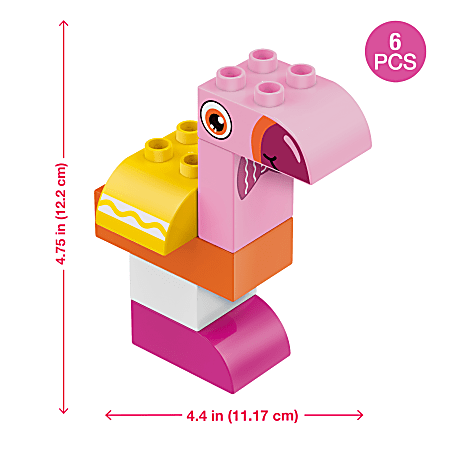 Brickcraft Crayola Pink Flamingo Building Set Set Of 6 Pieces - Office ...