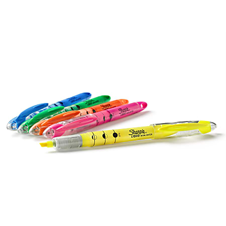 Sharpie Liquid Highlighter Chisel Tip Highlighters Assorted Colors 5 ...