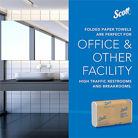 Scott Multifold NarrowPaper Towels with Absorbency Pockets Multifold 9. ...