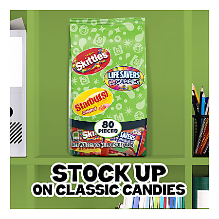 Wrigleys Family Favorites Variety Candy Bag of 80 Pieces - Office Depot