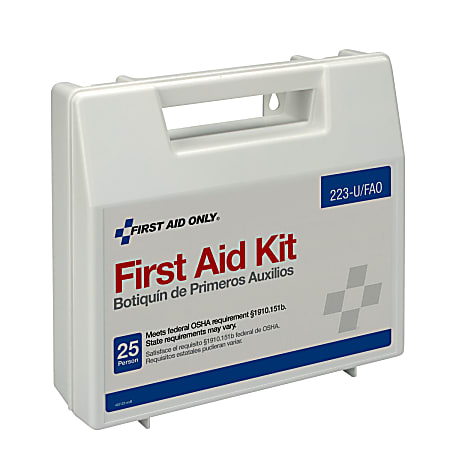 First Aid Only OSHA Compliant Bulk 25 Person First Aid Kit - Office Depot