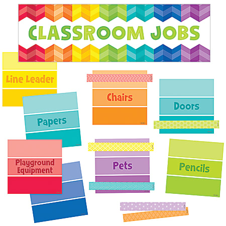 Creative Teaching Press Painted Palette Classroom Jobs Mini Bulletin ...