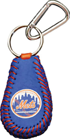 New York Mets Team Color Baseball Keychain - Office Depot