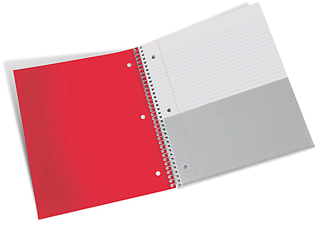 Office Depot Brand Stellar Poly Notebook 8 12 x 11 1 Subject College ...