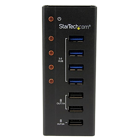 StarTech.com 4 Port USB 3.0 Hub plus 3 Dedicated USB Charging Ports 2 x ...