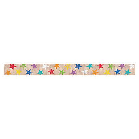 Creative Teaching Press Rustic Stars Border Border Shape Stars 2.75 ...