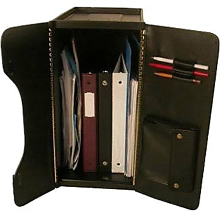 Stebco Deluxe Carrying Case Document Black Vinyl Body 13.5 Height x 8.8 ...