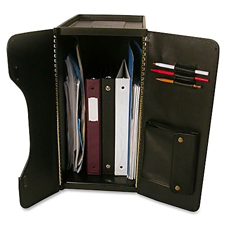 Stebco Deluxe Carrying Case Document Black Vinyl Body 13.5 Height x 8.8 ...