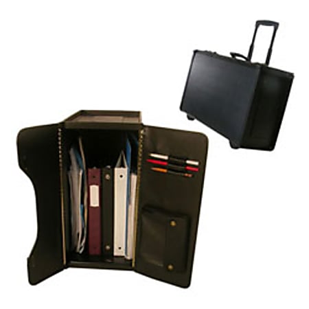 Stebco Deluxe Carrying Case Document Black Vinyl Body 13.5 Height x 8.8 ...