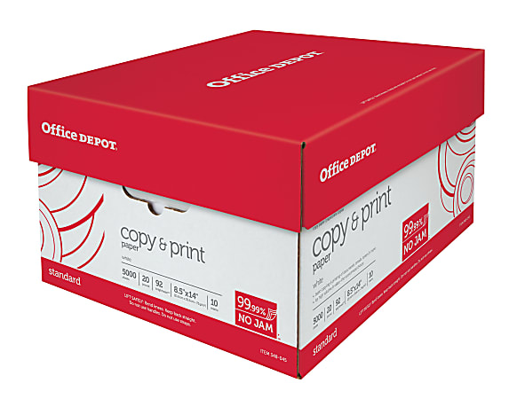 Office Depot Multi Use Printer Copy Paper 10 Reams White Legal 8.5 x 14 ...